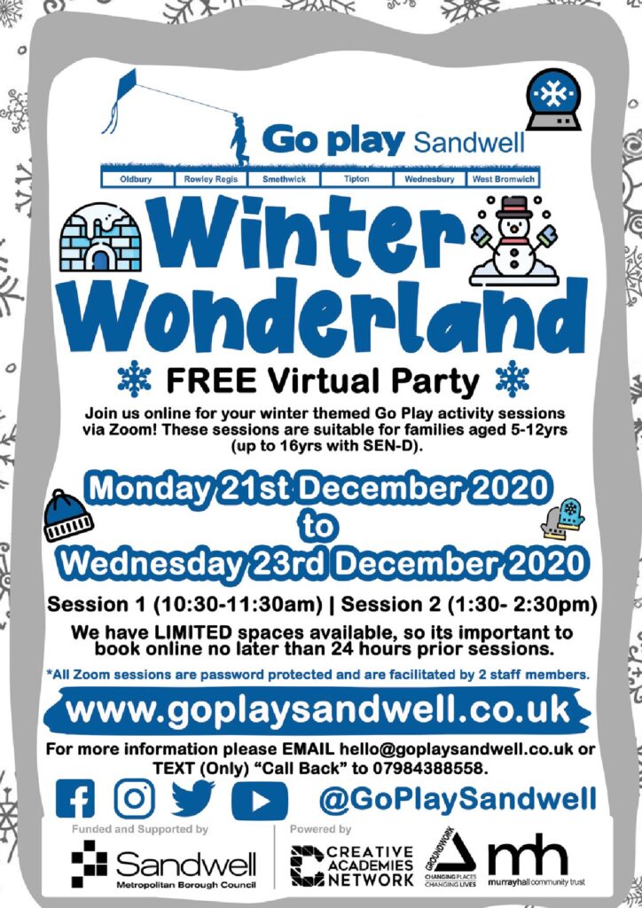 Go Play Sandwell – Christmas Digital Play – West Bromwich Business ...
